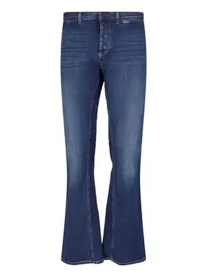 Gucci Flared Jeans 'web - Blue
