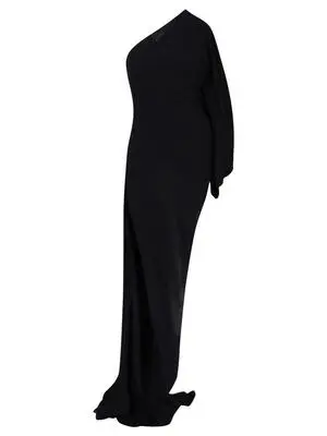 Gucci Asymmetrical Maxi Dress In Viscose Jersey - Black