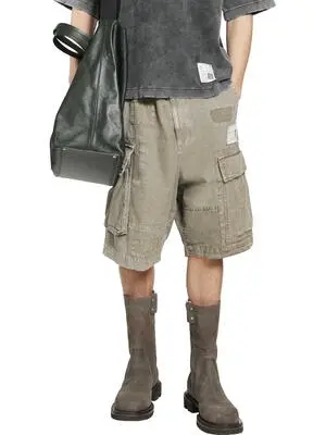 Mihara Yasuhiro Repaired Cargo Shorts - Green