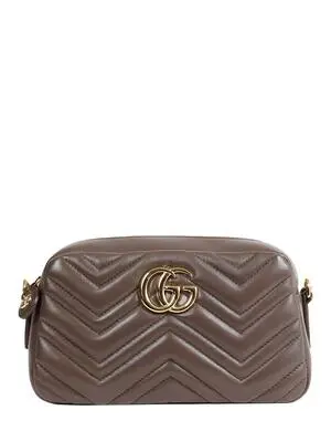 Gucci Gg Marmont Small Camera Bag - Brown