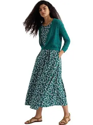 SEASALT CORNWALL Button Detailed Fine Knit Cardigan - Deep Dive