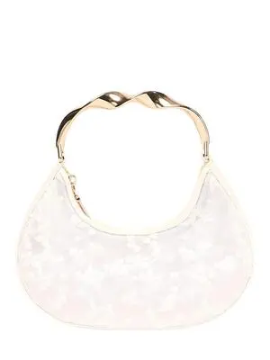 Simkhai Nixi Floral Embroidered Mesh Handbag - Ivory