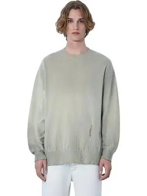 Our Legacy OUR LEGACY Distressed Fine Knit Crewneck Sweater Multicolor