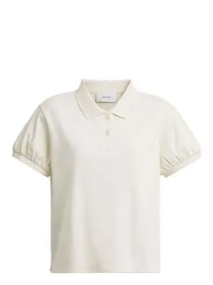 COACH Organic Cotton Script Shrunken Polo - Cream