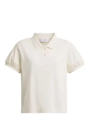 COACH Organic Cotton Script Shrunken Polo - Cream