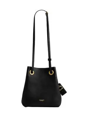 COACH Jade Drawstring Bag - Brass/black