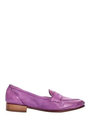 Lukure Soft Loafer, Hand-painted Kangaroo Leather - Fuchsia
