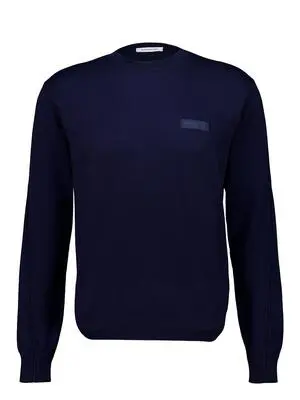 Givenchy Givenchy Merino Wool Crewneck Sweater Blue
