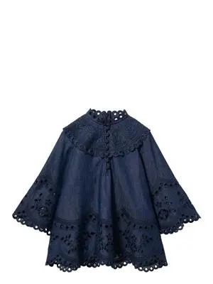 Zimmermann Mahon Denim Top - Blue