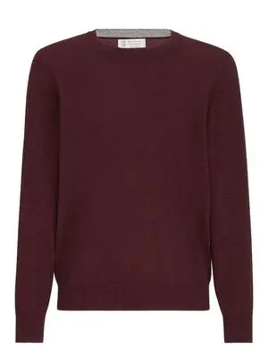 Brunello Cucinelli Cashmere Crewneck Sweater - Red