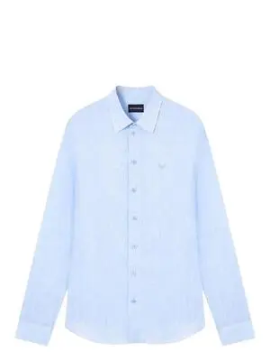 Emporio Armani Cotton Shirt - Sky Blue