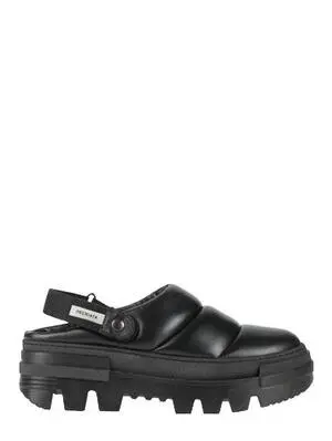 Premiata Leather Mules With Shearling Lining - Black