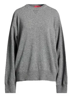 ANIYE BY Ribbed Crewneck Sweater In Polyamide, Wool, Viscose, Cashmere, And Elastane - Grey