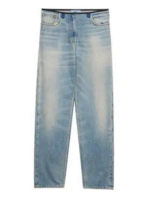 Prada Washed Denim Slim-fit Jeans - Navy