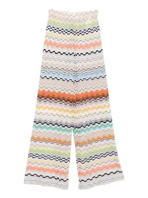 Missoni Zigzag Knit Palazzo Pants - Multicolor