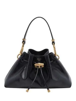 JIMMY CHOO Small Cinch Shoulder Bag - Black