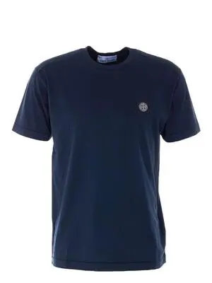 Stone Island Logo T-shirt - Blue