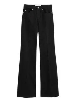 AMI Paris Flare Fit Cotton Jeans - Black
