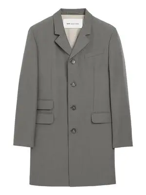AMI Paris Grey Wool Single Breasted Jacket - Carbon