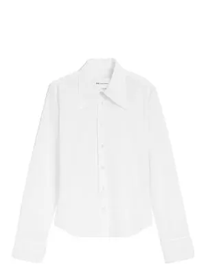 AMI AMI Paris Blended Silk Sharp Collar Shirt