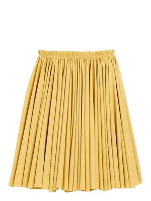 AMI Paris AMI Paris Cotton Corolla Midi Skirt Yellow Pastel