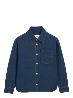 AMI Paris Denim Overshirt - Indigo