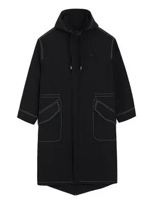 AMI Paris Nylon Long Parka - Black