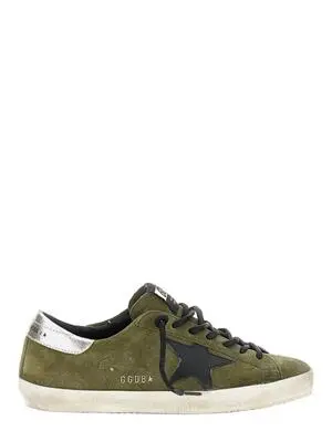 GOLDEN GOOSE Superstar Sneakers With Distressed Finish - Verde