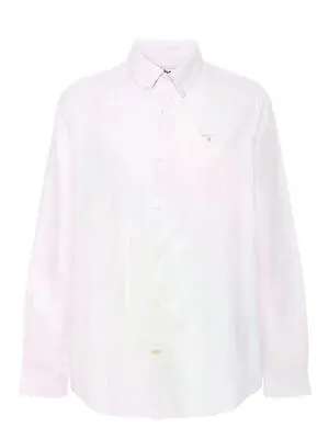 Barbour Logo-embroidered Striped Shirt - Pink