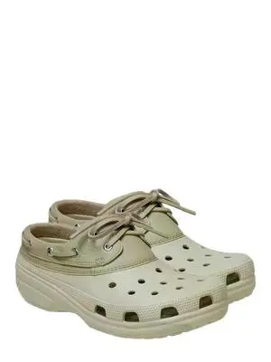 CROCS Classic Perforated Boat Shoes - Neutrals