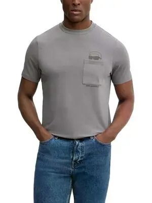 Karl Lagerfeld Pocket Graphic T-shirt - Grey