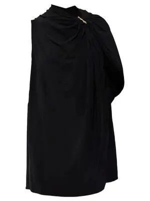 Sportmax Epoche Draped Mini Dress - Black