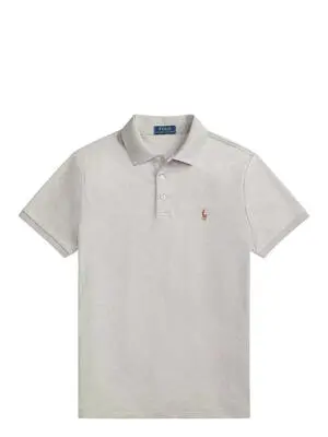 Polo Ralph Lauren Embroidered Logo Polo Shirt - Grey