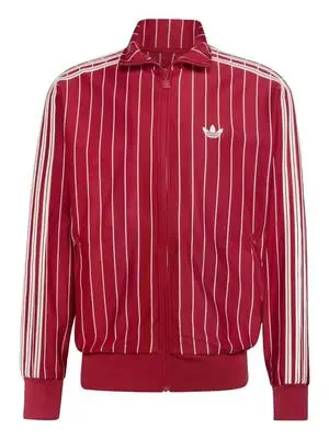 Adidas Firebird Pinstripe Track Jacket - Red