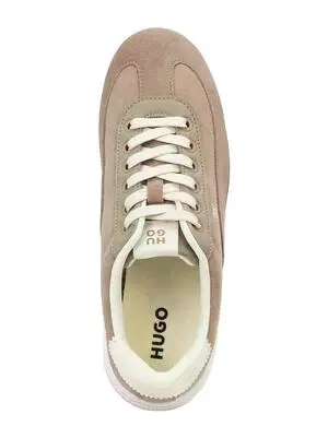 Hugo Embossed-logo Lace-up Sneakers - Brown