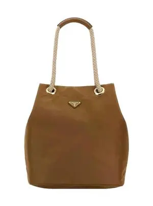 Prada Re-nylon Bucket Bag - Brown