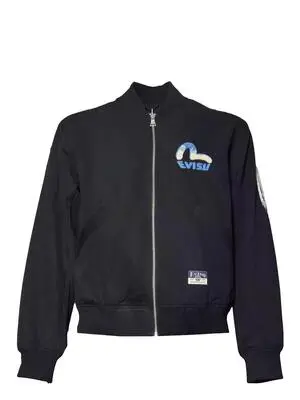 EVISU Bomber Jacket With Seagull Print - Black