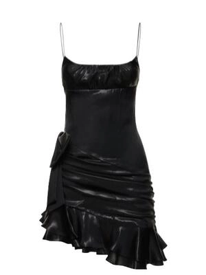 ALESSANDRA RICH Alessandra Rich Spaghetti Strap Ruched Dress