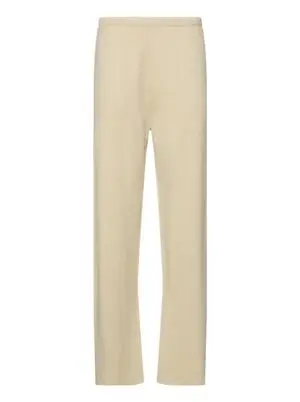 Extreme Cashmere Elastic Waist Casual Pants - Nude