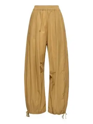 Philosophy Di Lorenzo Serafini Elastic Waist Casual Pants With Drawstring Hem - Green