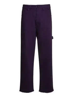 DARKPARK Dyed Drill Cotton Carpenter Pants - Black
