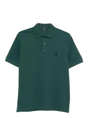 Herno Short Sleeve Logo Polo Shirt - Green