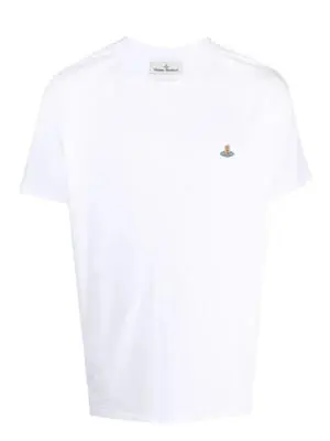 VIVIENNE WESTWOOD Multicolour Orb Classic T-shirt - White