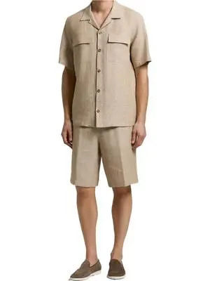 Peserico Drawstring Bermuda Shorts - Sandstone Beige