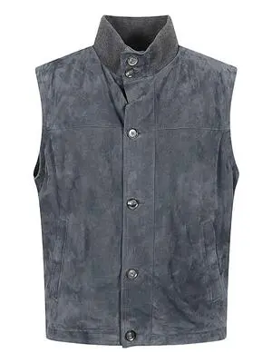 Brioni Stand Collar Vest - Gray