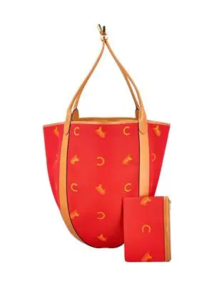 Celine Large Bucket Bag - Red