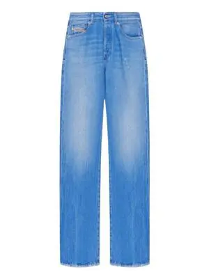 DIESEL® Diesel Logo Patch Straight Leg Jeans