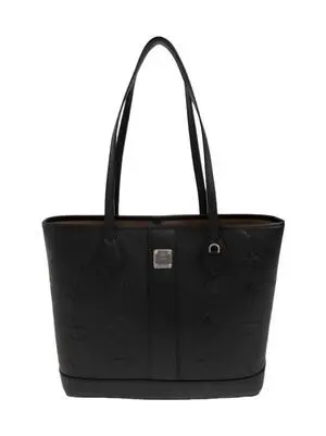 Mcm Liz Shoulder Bag With Logo Detail - Black