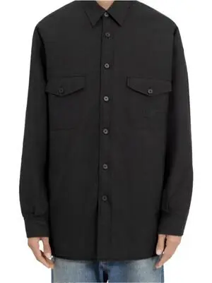 MAISON MARGIELA Long Sleeve Buttoned Shirt - Black
