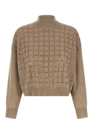 Brunello Cucinelli Brunello Cucinelli Sequined Turtleneck Knitted Sweater No